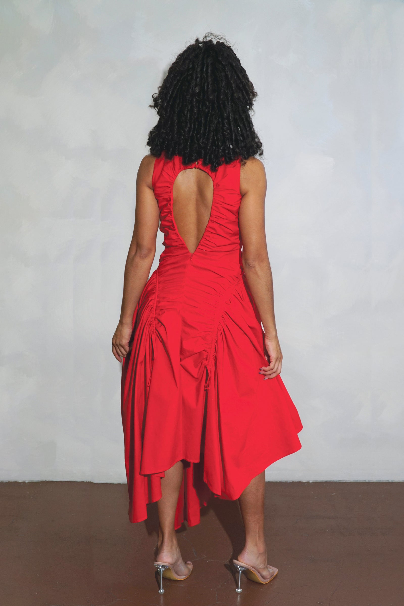 BELLEVUE DRESS RED – 1389woodliff